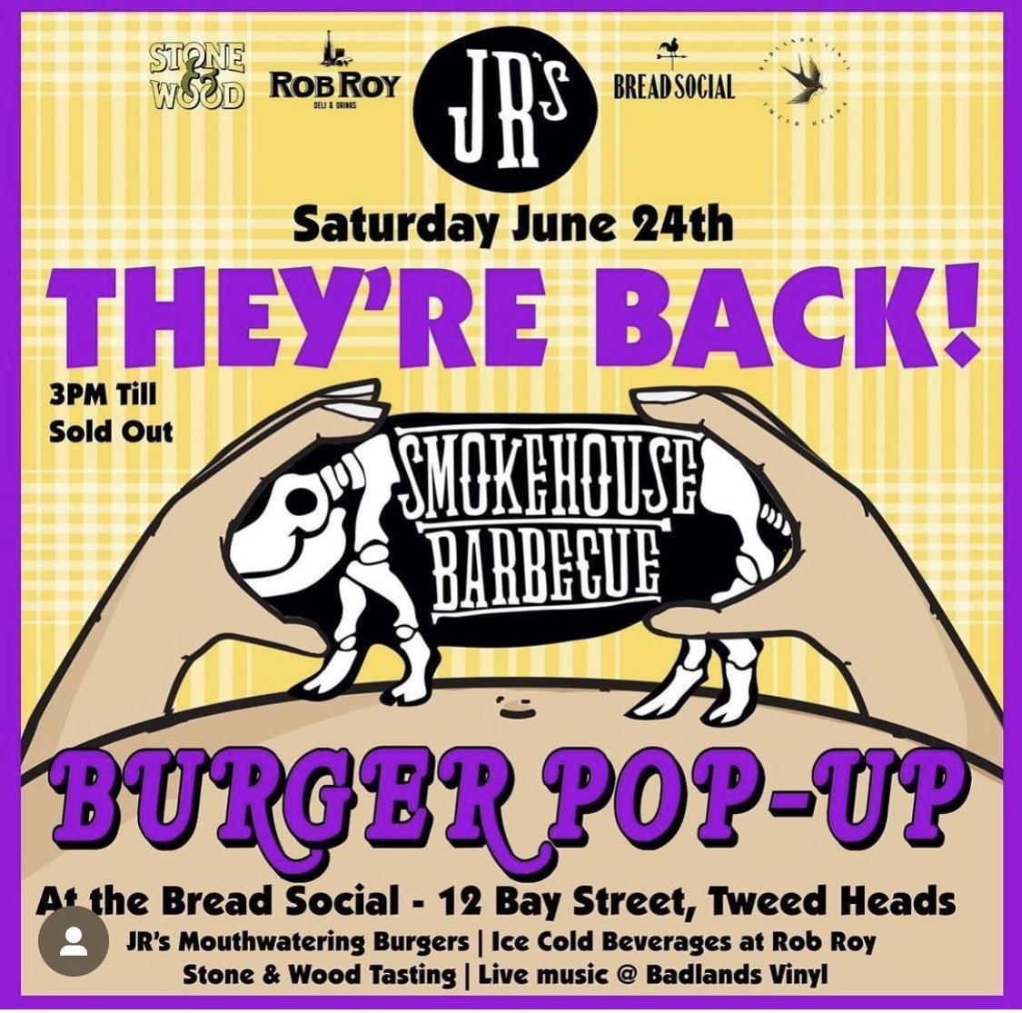 Smoked Cheeseburgers with The Bread Social Tweed Heads. From 3 PM ...